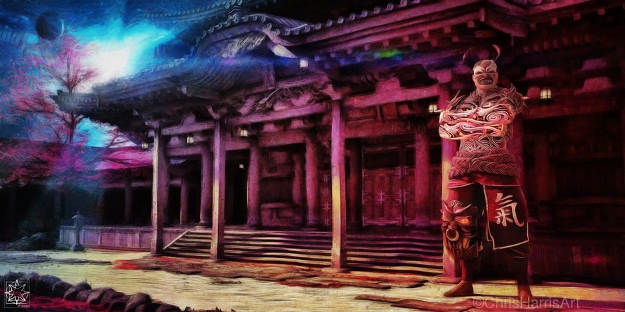 Oni by ChrisHarrisArt Wall Art