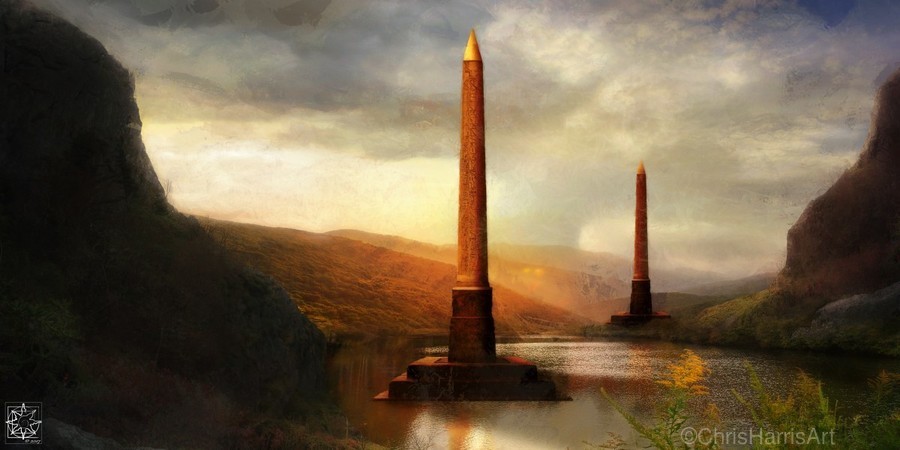 The Obelisks by ChrisHarrisArt Wall Art