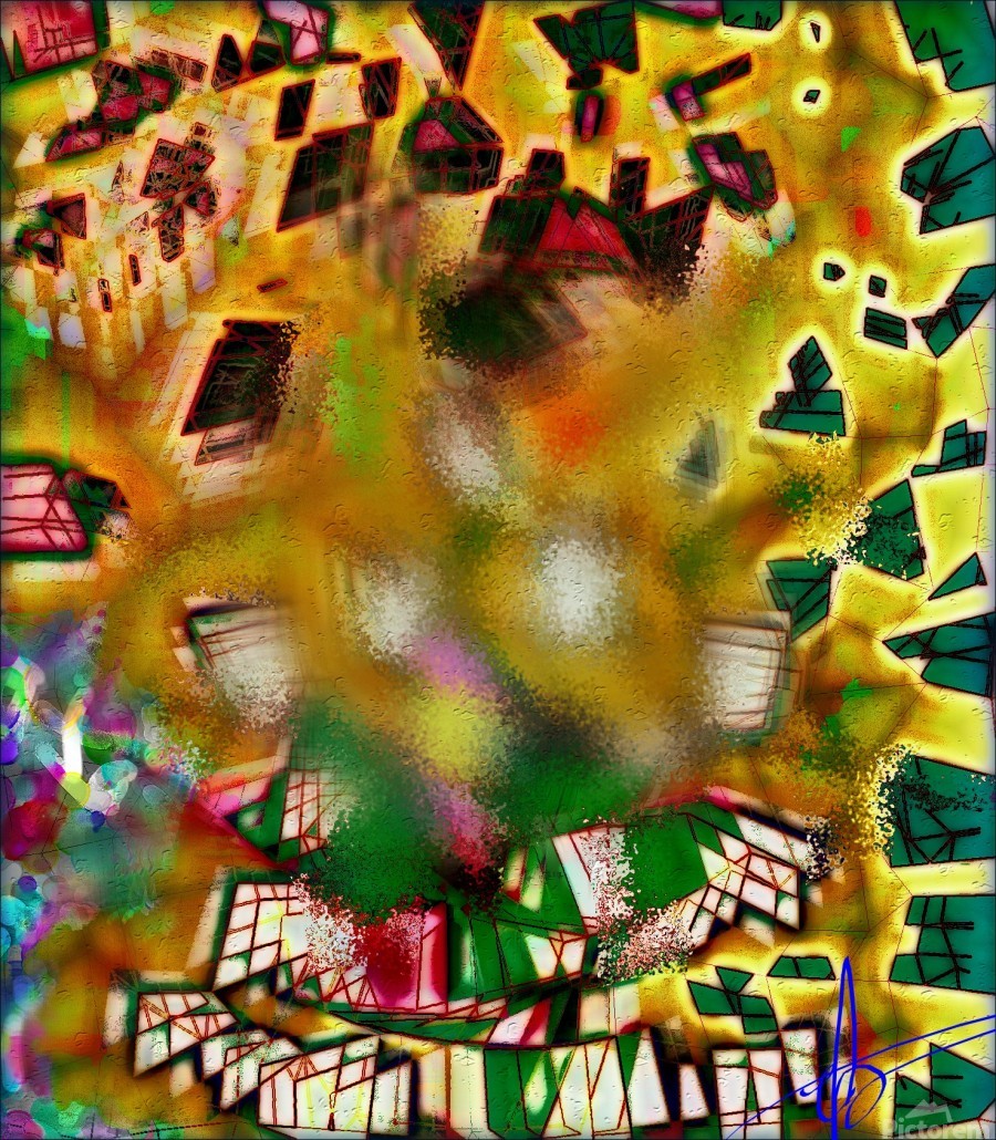 Explosive Death of a Medieval Alchemist by Ed Purchla Wall Art