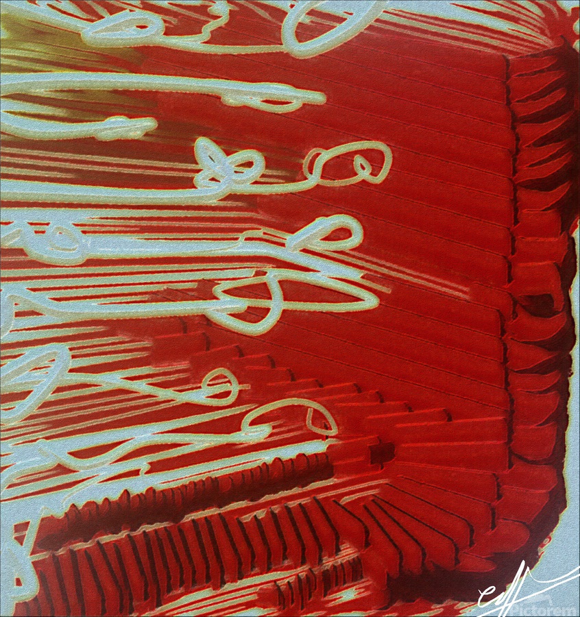 Partway Through the Process of Making Candy Canes by Ed Purchla Wall Art