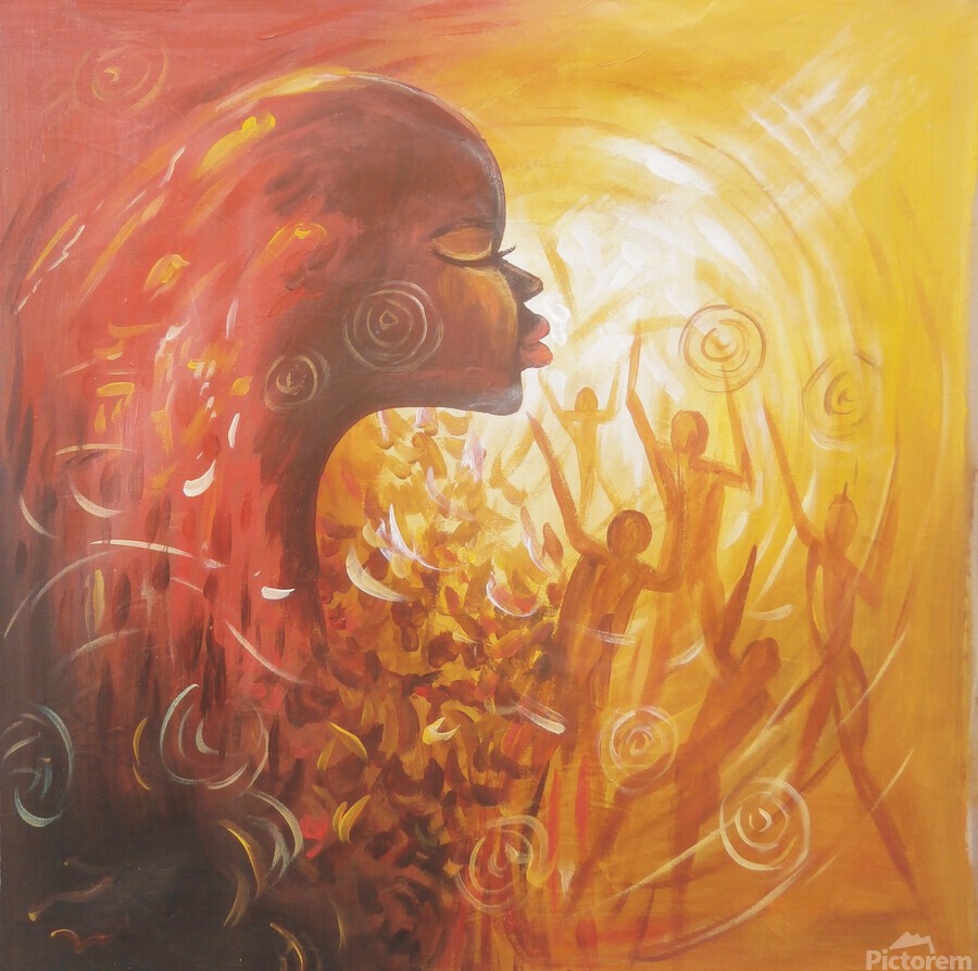 New day by Isaac Opoku Badu Wall Art