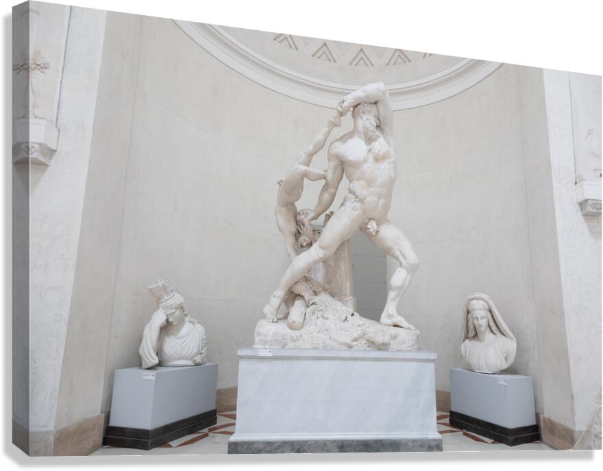Hercules and Lichas - Ercole e Lica by sculptor Antonio Canova by Paolo Modena Wall Art