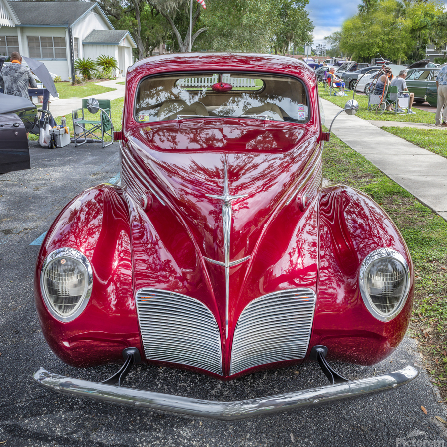 1938 Lincoln Zephyr 3 Window Coupe X 8 by Rich Franco Wall Art