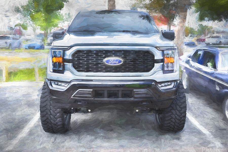 2023 Gray Ford F150 Heritage Edition X 1 by Rich Franco Wall Art