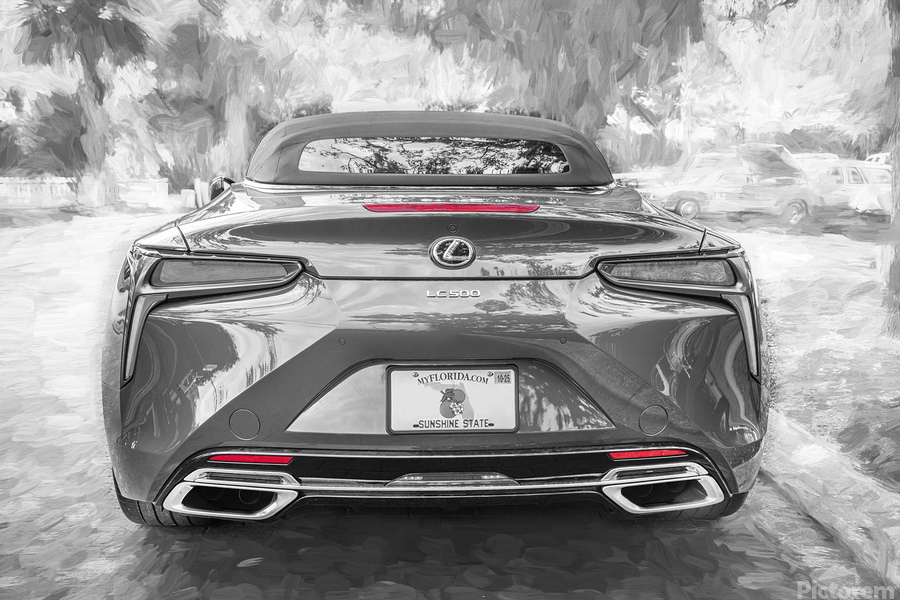 2021 Infrared Lexus LC500 Convertible X1 3 by Rich Franco Wall Art
