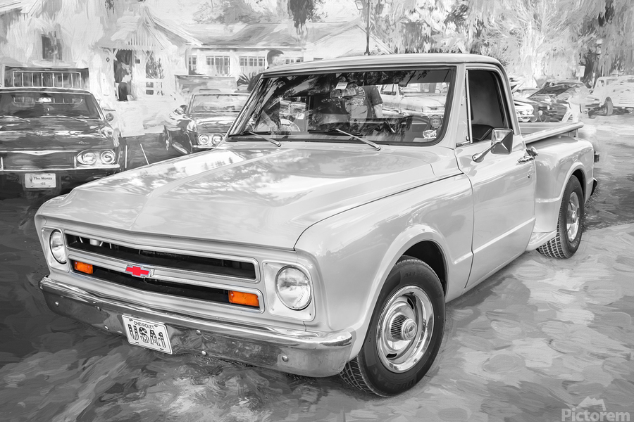 1967 Gray Chevrolet Stepside C10 Stepside Pickup Truck X11 1 by Rich ...