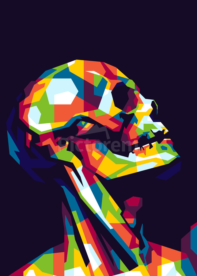 Skull Pose by wpaprint Wall Art