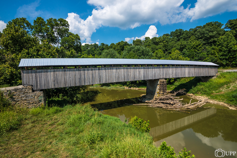 covered bridge by Gary Whitton Wall Art
