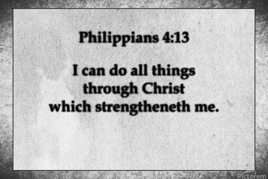 Philippians 4 13 by Artistic Bible Wall Art