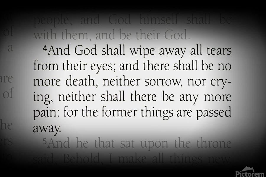 Revelation 21:4 - Artistic Bible Scriptures and Verses by Artistic ...