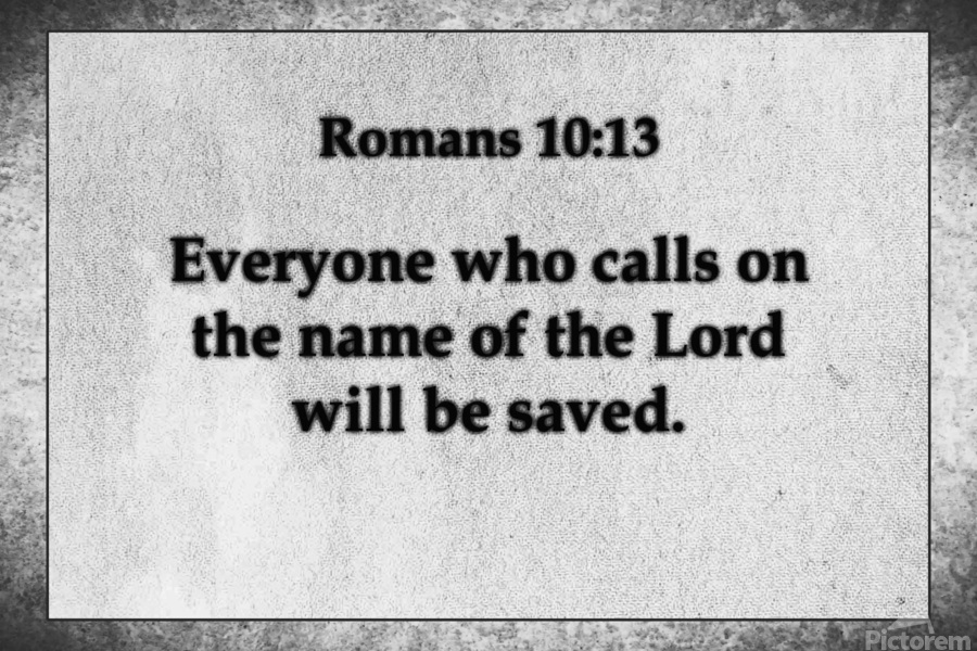 Romans 10:13 by Artistic Bible Wall Art