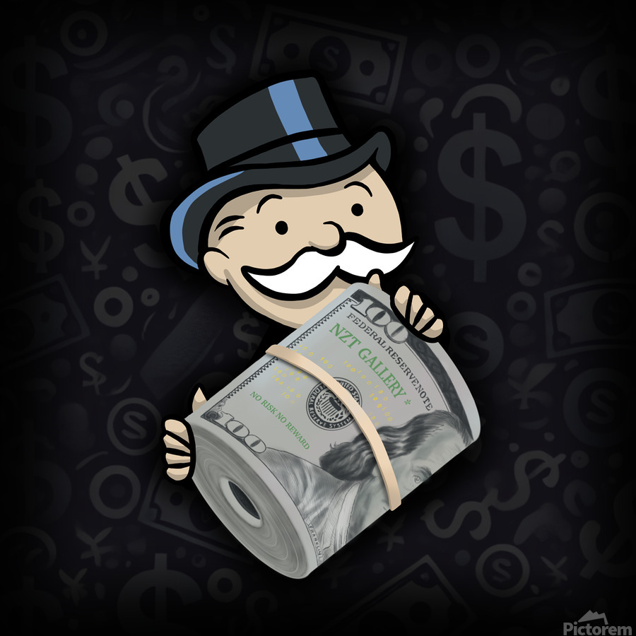 Monopoly man by NZT Gallery Wall Art