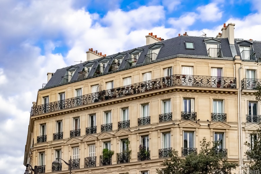 Blue Skies in Paris by Jean Farrell Wall Art