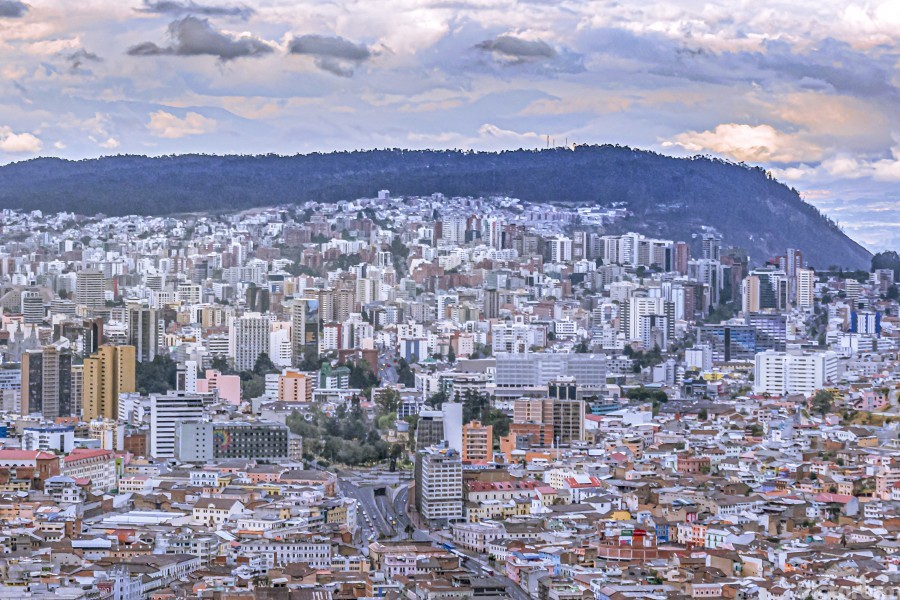 Cityscape Aerial View Quito Ecuador by Daniel Ferreia Leites Ciccarino ...