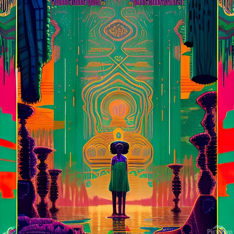 Magenta Palace by MaLi Artworks Wall Art