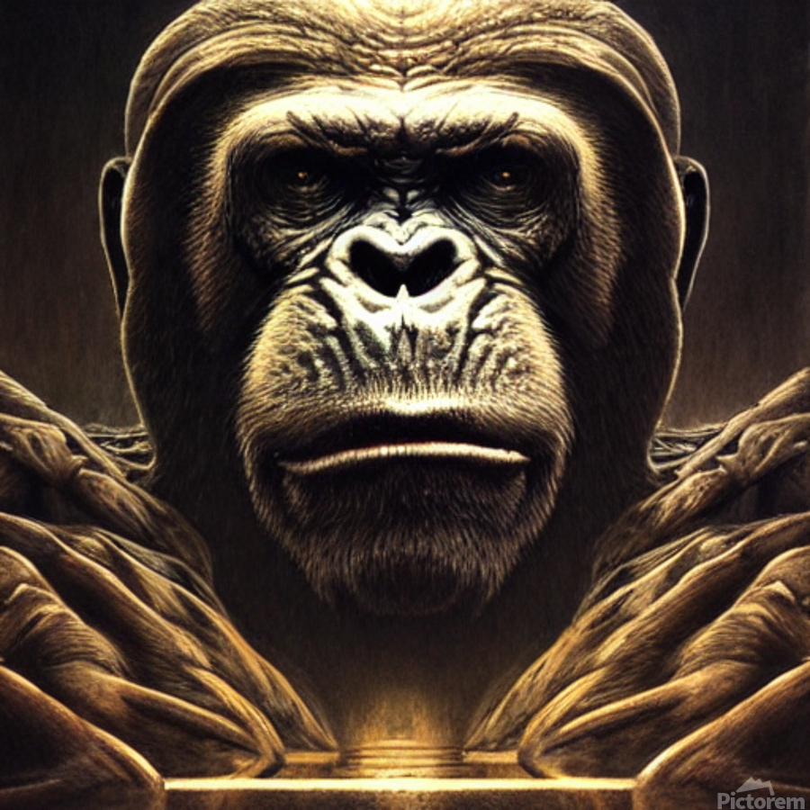 The Ape by Roger Harrison Wall Art