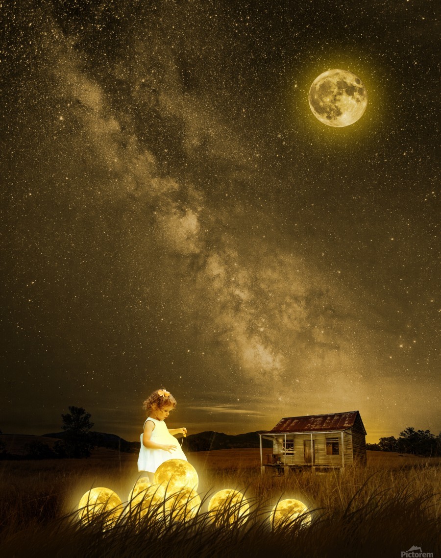 The Moonlight Guardian by Rafael Ramirez Wall Art