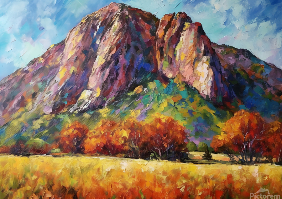 Flatirons Symphony in Color by Chris Rutledge Wall Art