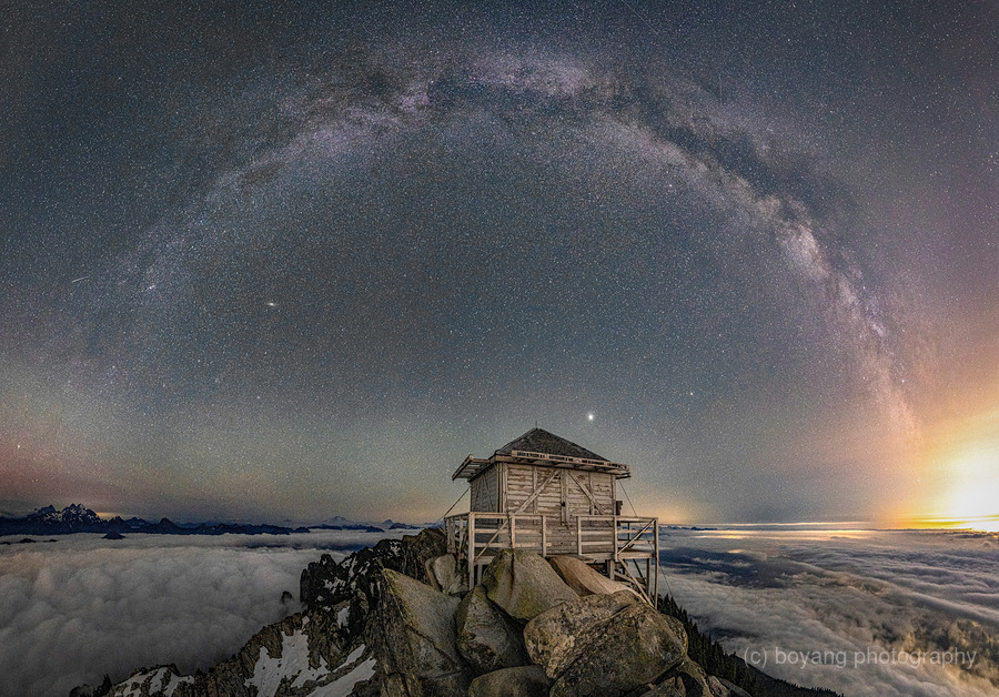 A Night Under the Milky Way by boyang photography Wall Art