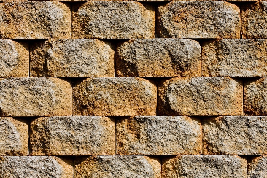 Staggered Block Wall (1) by Darryl Brooks Wall Art