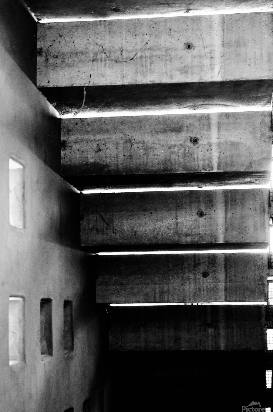 Concrete Stairs and Metal by David Pinter Wall Art