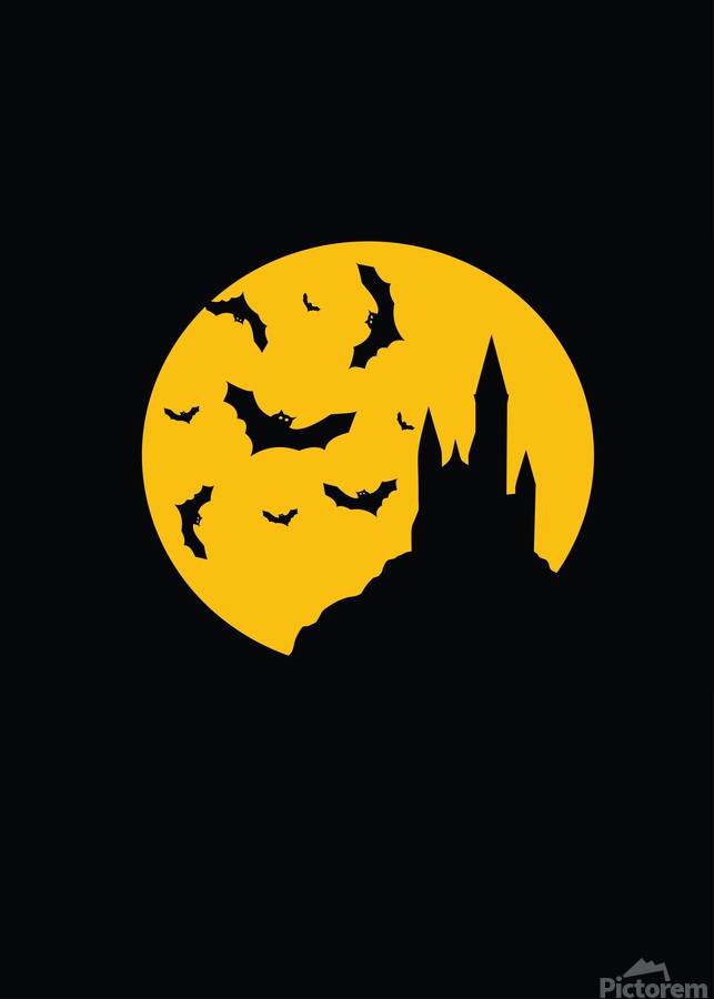 Bat Castle by Scandinavian Design Wall Art