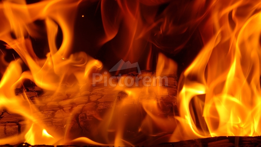 abstract fireplace