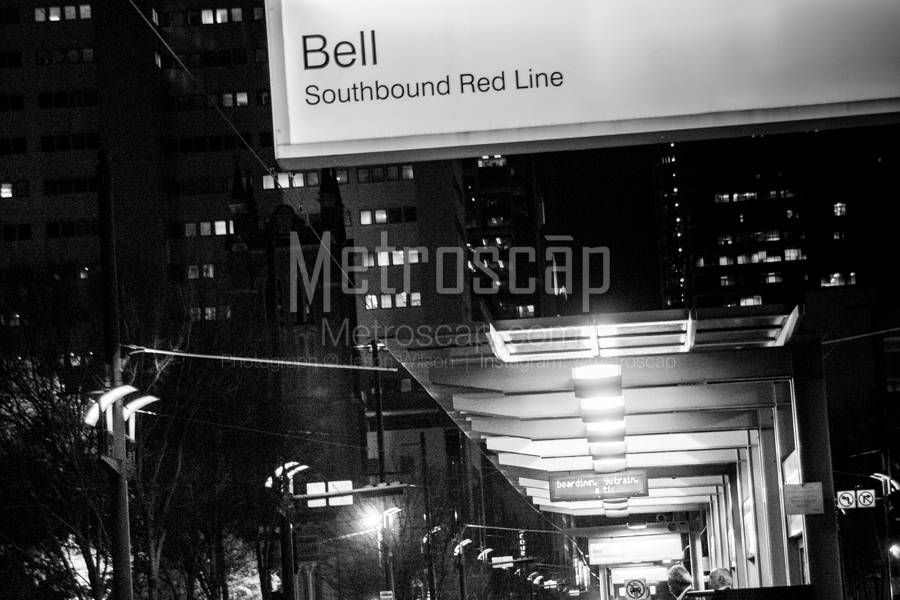 bell station red line metro horizontal 918 Bell by Black And White Wall Art