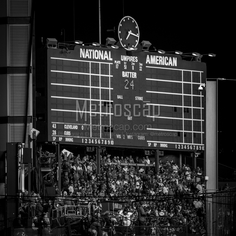 wrigley field scoreboard during 2016 world series 1708170125.4491 by ...
