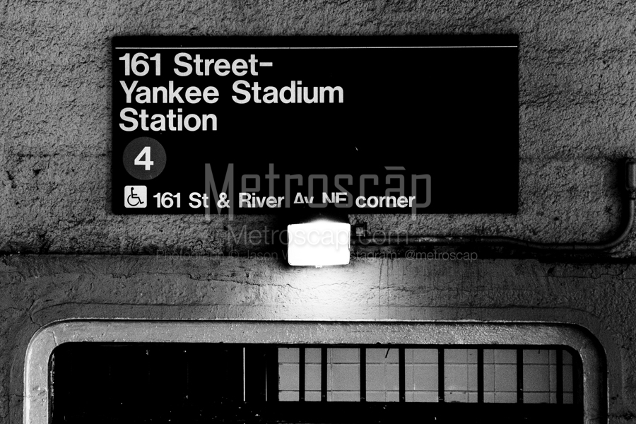 yankee stadium 4 train 161st horizontal 1449 Fou by Black And White ...