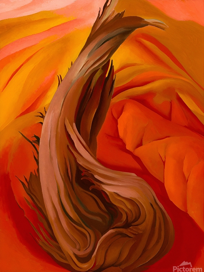 Georgia OKeeffe - Stump in Red Hills by William Store Wall Art