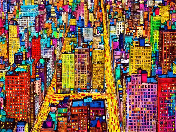 Urban Jungle Design by SykArt Designs Wall Art