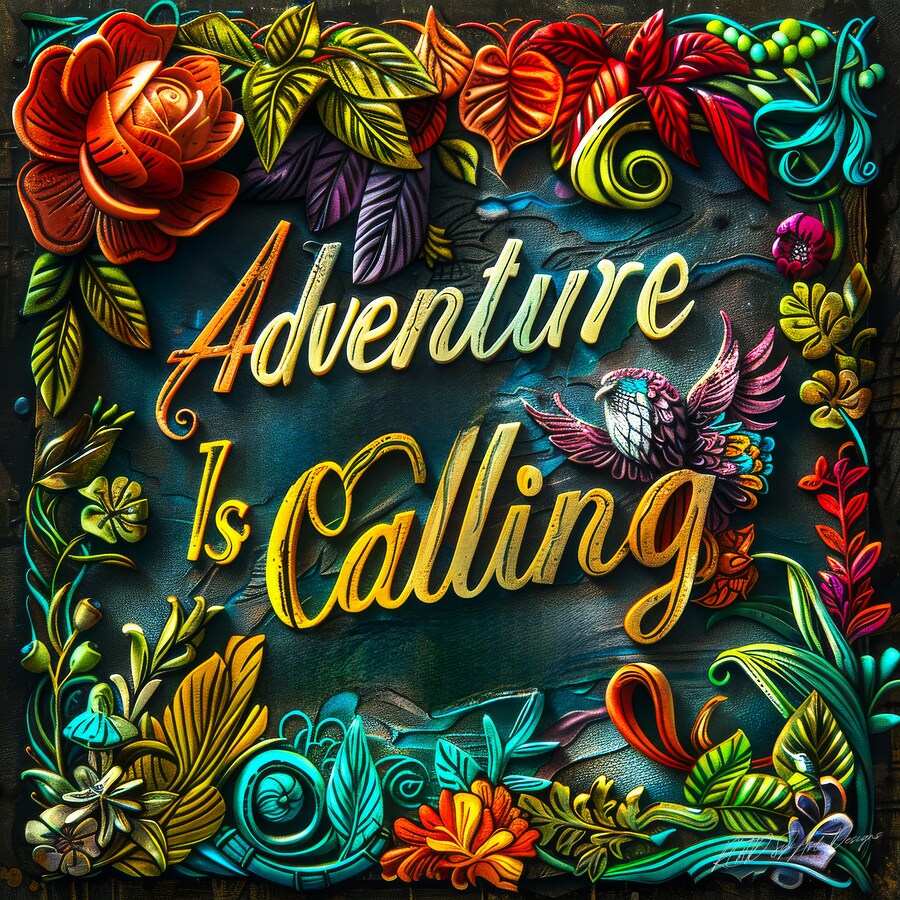 Adventure Is Calling by SykArt Designs Wall Art