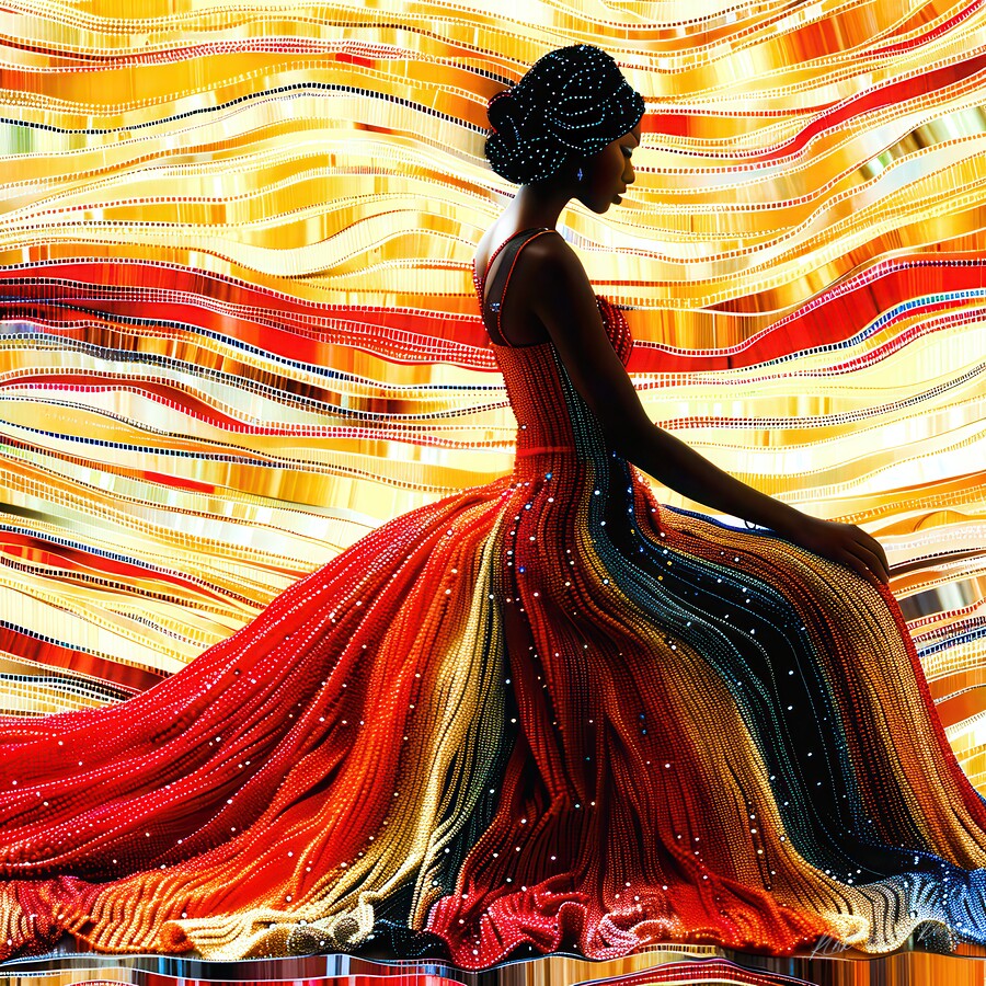 Belle Grace - Belle Outfit by SykArt Designs Wall Art