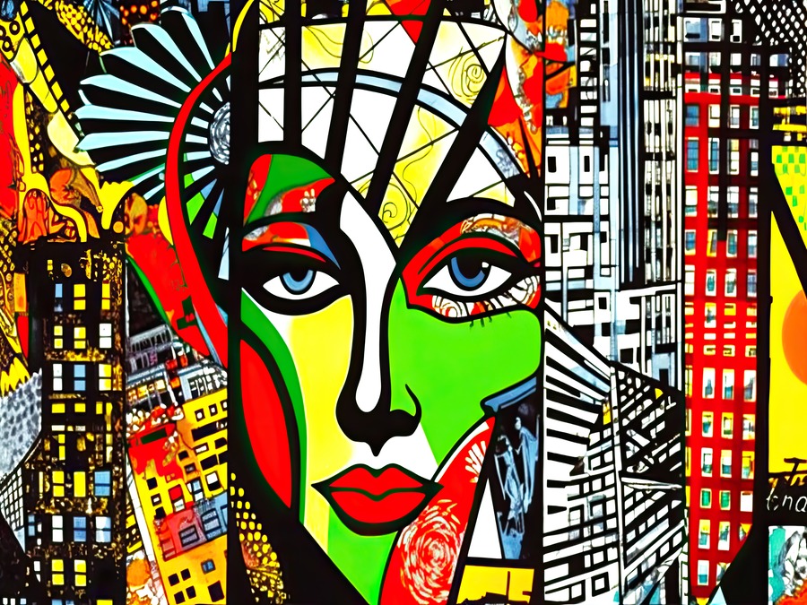 In The City by SykArt Designs Wall Art