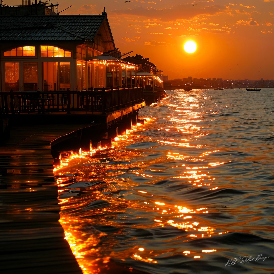 Lunar Tides by SykArt Designs Wall Art