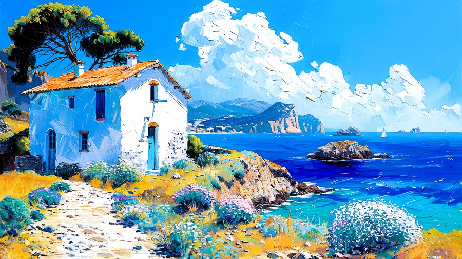 Seaside Escape - Seaside Equity by SykArt Designs Wall Art