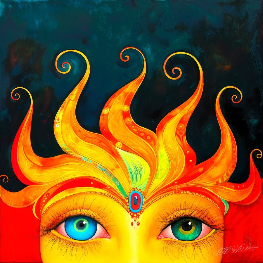 The Sun by SykArt Designs Wall Art