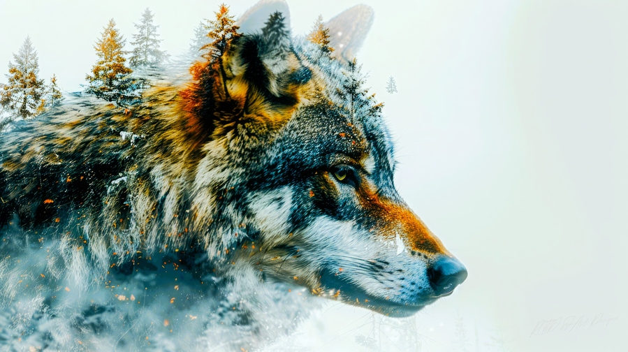 Wolf Queen by SykArt Designs Wall Art