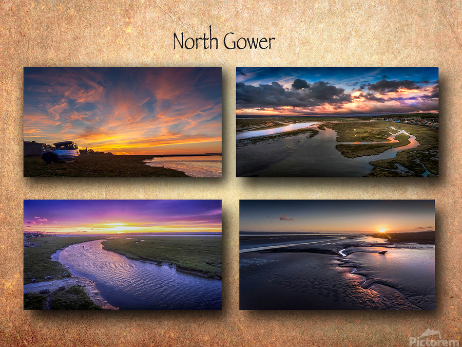 The North Gower Coast by Leighton Collins Wall Art