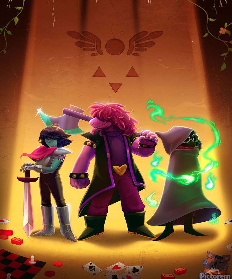 Deltarune by TanjaTKuster Wall Art