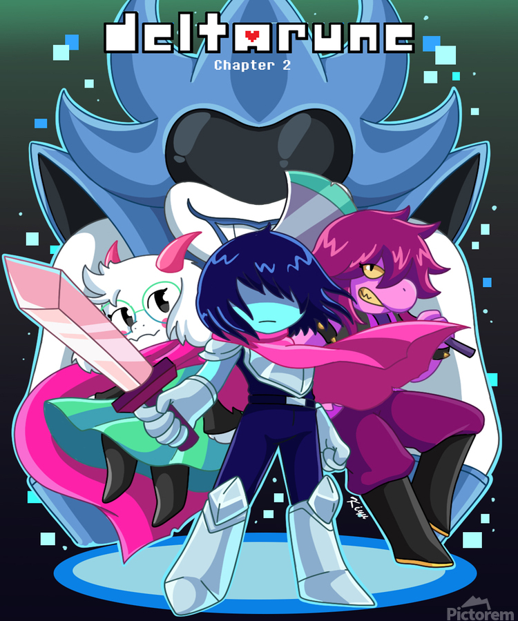 Deltarune by TanjaTKuster Wall Art