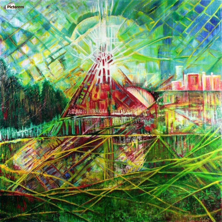 Lanscape with Pyramid by Joseph Coban Wall Art