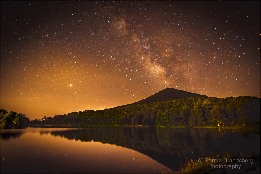 Blue Ridge Parkway Milky Way by Norma Brandsberg Photography Wall Art
