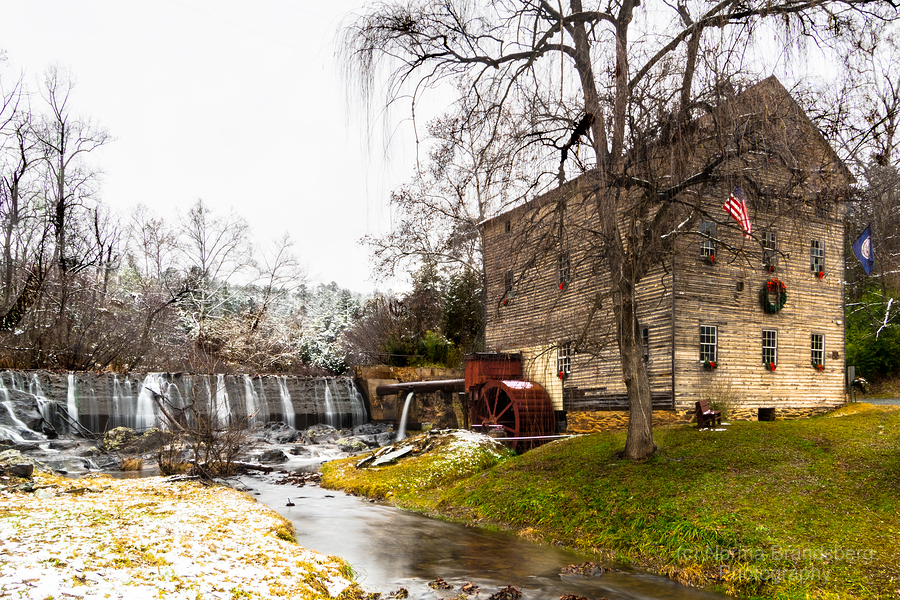 Christmas at Brightwell Mill by Norma Brandsberg Photography Wall Art