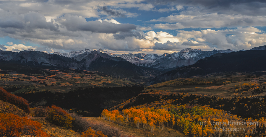 Telluride Colorado National Forest Sunset Panorama by Norma Brandsberg ...