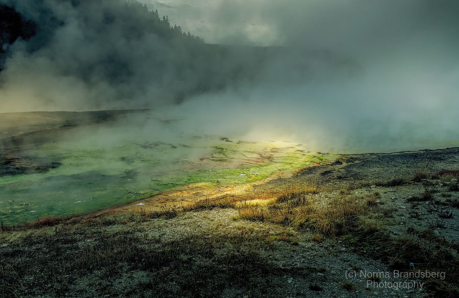 Yellowstone Hot Springs River Palette by Norma Brandsberg Photography ...