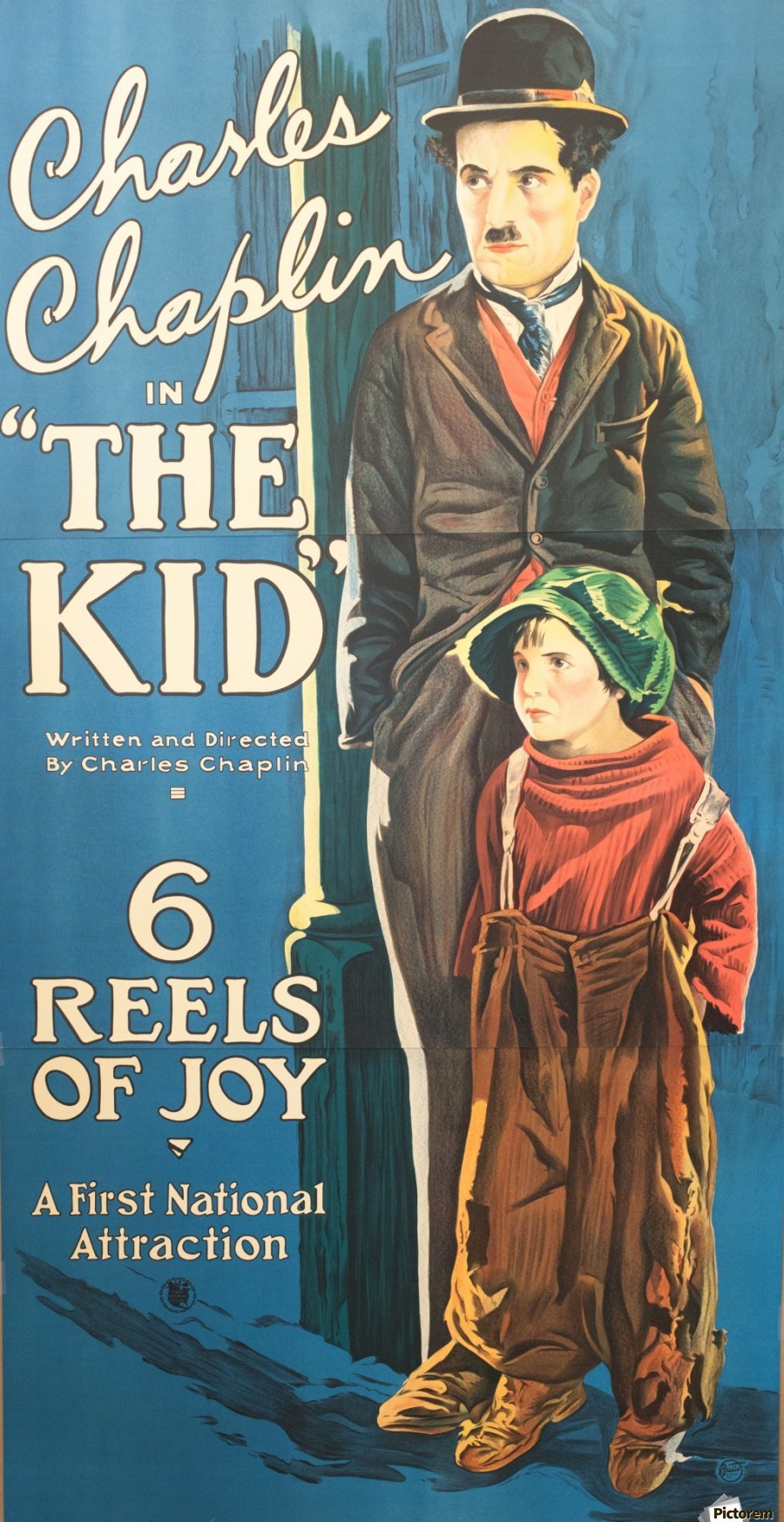 Charlie Chaplin The Kid classic movie poster vintage movie poster fine ...