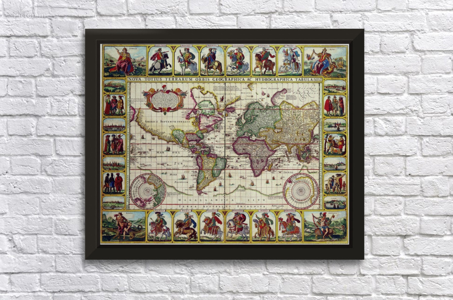Antique map old map history globe earth maps historical map drawing old ...