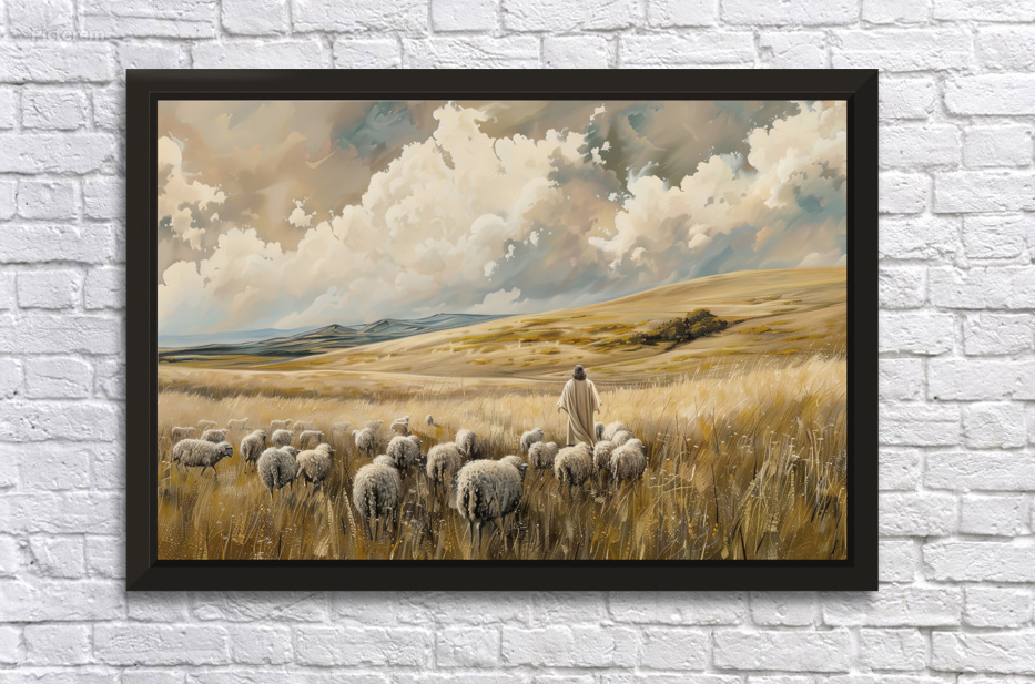 The Good Shepherd by Heidi G Smith Wall Art